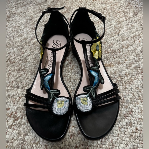 Brighton | Shoes | Brighton Floral Embroidered Sandals Floral ...